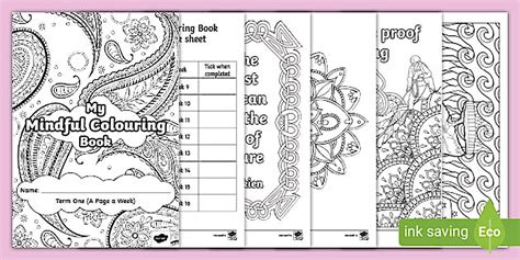 My Mindful Colouring Book 5th And 6th Class Term One A Picture A Week
