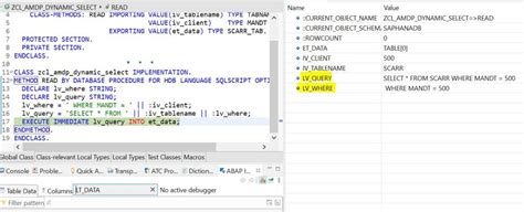Dynamic Select In Amdp Sapcodes