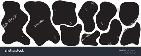 Organic Shape Set Abstract Fluid Blob Stock Vector Royalty Free 2477300241 Shutterstock