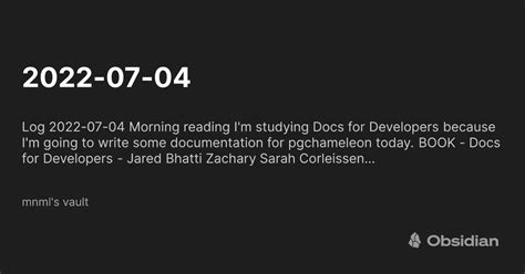 2022 07 04 Mnmls Vault Obsidian Publish