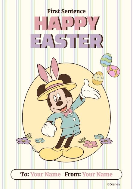 Mickey Mouse Easter Clip Art 5875209 Clipart Library
