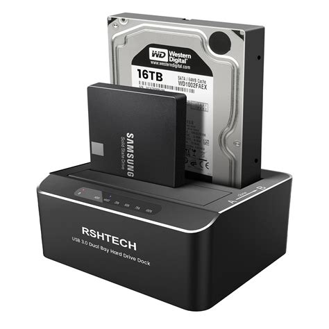 Buy USB Hard Drive Docking Station RSHTECH Aluminium Dual Bay Hard Drive Docking Station