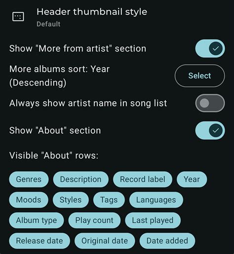 Settings Interface Album Page Wiki Symfonium Support