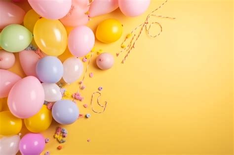 С днем рождения фон с копией пространства Премиум Фото