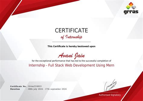 Avani Jain On Linkedin Webdevelopment Mernstack Internship