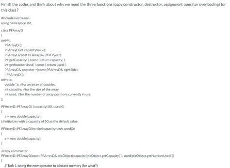 Finish The Codes And Think About Why We Need The