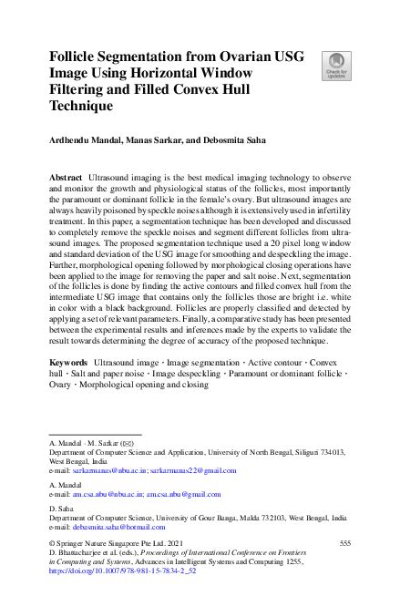 pdf follicle segmentation from ovarian usg image using horizontal