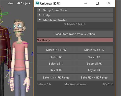 Universal Ik Fk Switch And Match Tool For Maya Free Character Scripts