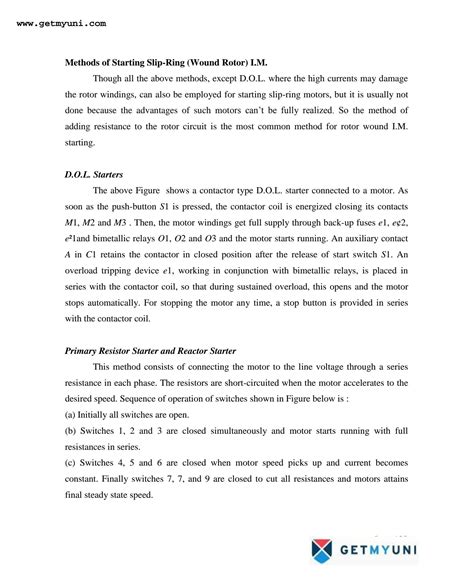 Solution Electrical Engineering Engineering Transformers And Induction Machines Starting And