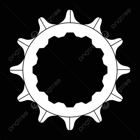 Bicycle Rear Driven Cog Cycle Circular Component Vector Cycle