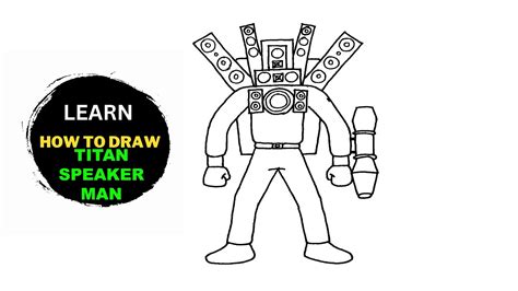 How To Draw Titan Speaker Man Easy Step By Step Skibidi Toilet Titan Speakerman Drawing ViDoe