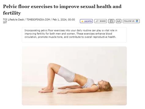 Pelvic Floor Exercises To Improve Sexual Health And Fertility Motherhood Hospitals India