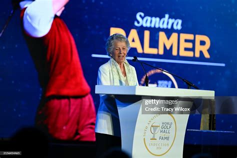 Sandra Palmer During The 2024 World Golf Hall Of Fame Induction At