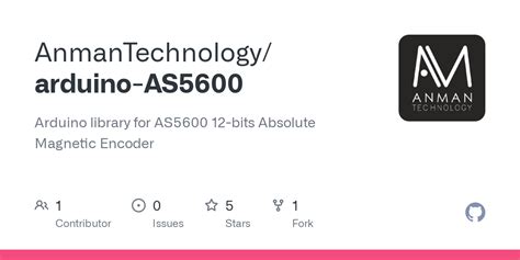 Github Anmantechnology Arduino As5600 Arduino Library For As5600 12