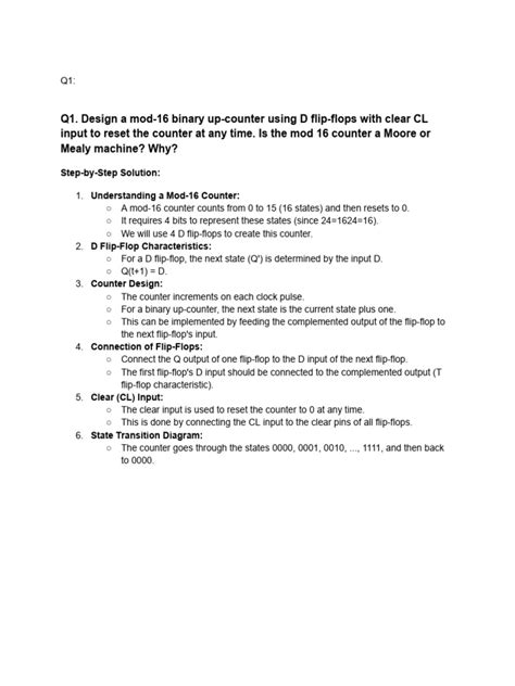 Tutorial 2 Questions Pdf Computer Engineering Digital Electronics