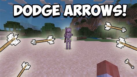 How To Dodge Arrows In Minecraft Bedrock Bedrock Command Block Tutorial Youtube