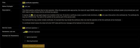 Cannot Set CRIT Days For SSL Expiration Check General Checkmk Community