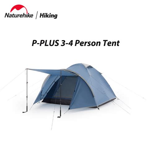 Naturehike เสาอลูมิเนียม 3 4 คน เต็นท์ ตั้งแคมป์กลางแจ้ง หนา กันฝน และลม Shopee Thailand