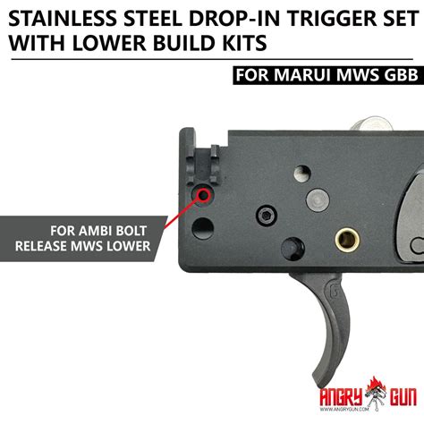 Mws Stainless Steel Drop In Trigger Set And Lower Build Kits
