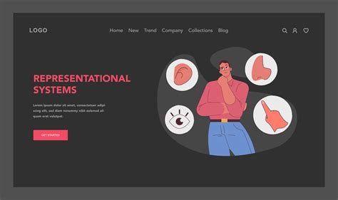 Representational Systems In Neuro Linguistic Programming Flat Illustration 45375262 Vector Art