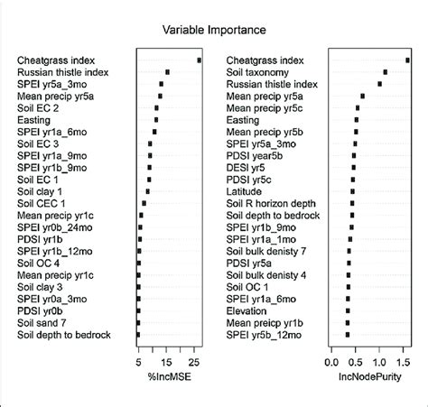 Top 24 Random Forest Predictor Variable Importance Values In Terms Of Download Scientific