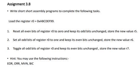 solved assignment 3 8 write short short assembly programs