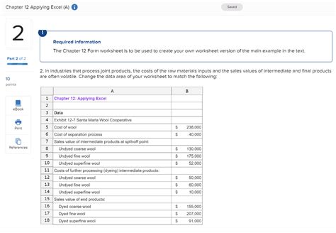 Solved Chapter Applying Excel A Saved Required Chegg Com