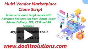 Ppt Multi Vendor Marketplace Script Ecommerce Clone Powerpoint Presentation Free To