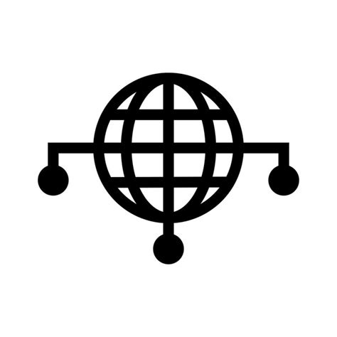 Premium Vector Complexity Network Big Data Icon Black Vector Graphics