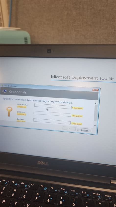 Connection To Deployment Share Cannot Be Made Please Help R Mdt