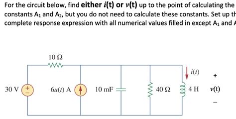 Solved For The Circuit Below Find Either I T Or V T Up To Chegg Com
