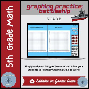 Battleship Game Graphing Practice By Conceptual Minds TPT