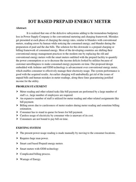 Iot Based Prepaid Energy Meter Pdf Arduino Relay