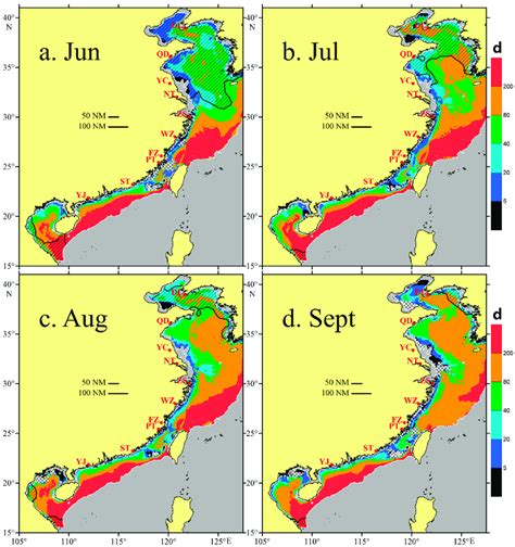 Distribution Of The Days Of The Background Ocean Stratification