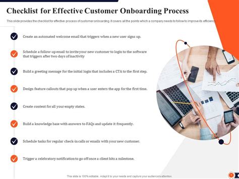 Checklist For Effective Customer Onboarding Process Process Redesigning Improve Customer