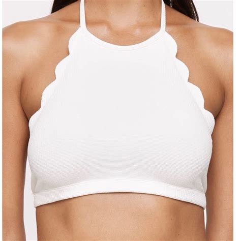Marysia Swim Swim Marysia Swim Mott Scalloped High Neck Halter