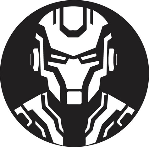 Robotic Rhapsody Black Cyberrobot Face Futuristic Interface Robot Face