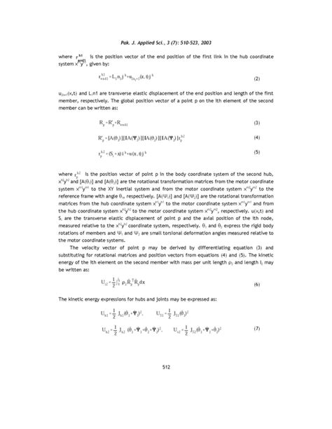 Modeling Nonlinear Vibration Of Two Link Flexible Manipulator By Finite Element Method Pdf
