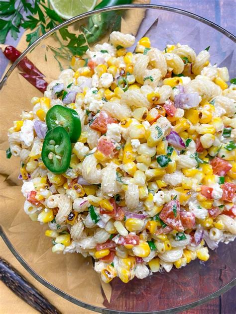 Mexican Street Corn Pasta Salad Recipe Fed By Sab