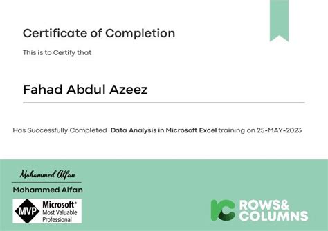 Fahad Abdul Azeez On Linkedin Im Happy To Share That Ive Obtained A