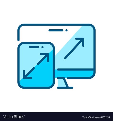 Scalable Responsive Web Design Symbol Pixel Vector Image