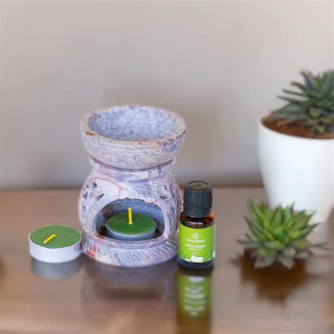 Soapstone Candle Diffuser Asian Aura