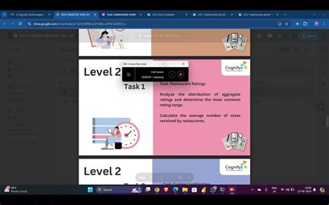 Completed Data Analyst Internship At Cognifyz Technologies Rajeev
