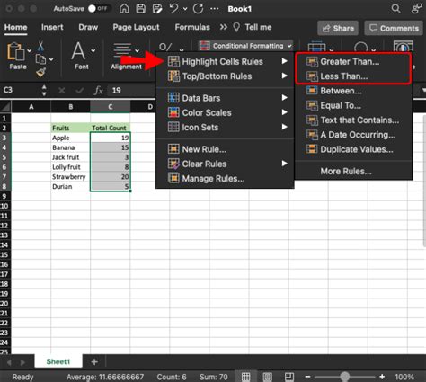 How To Highlight Values That Are Greater Or Less Than In Microsoft Excel