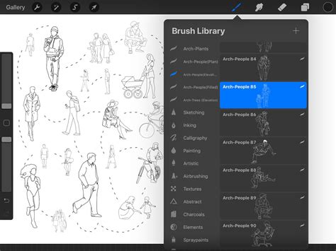 Procreate Architecture Brush Hatch Block Pack Updatev4 1 Etsy