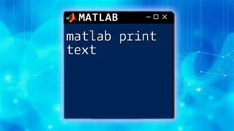 Master Matlab Print A Quick Guide To Printing In Matlab