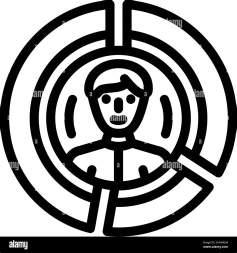 Customer Segmentation Business Process Line Icon Vector Customer Segmentation Business Process