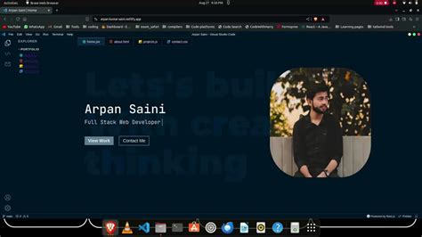 Arpan Saini On Linkedin Nextjs Portfolio Webdevelopment Frontend Javascript Netlify