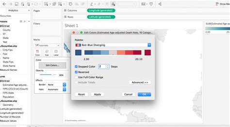 how to build an interactive county level map in tableau storybench