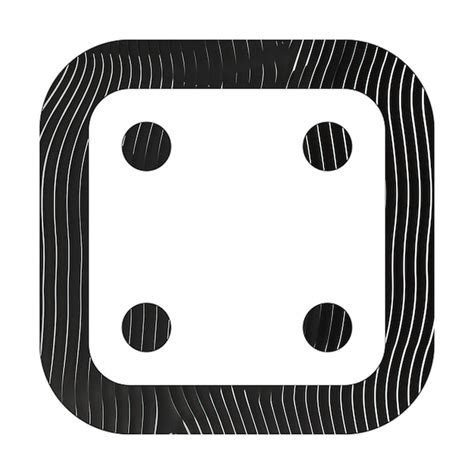 Premium Photo Block Icon Black White Lines Texture